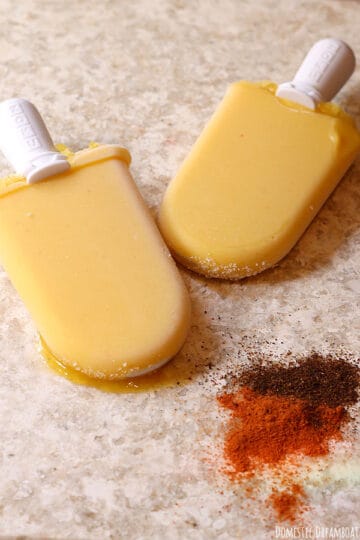 Spicy Mango Popsicles with Chili and Lime - Domestic Dreamboat