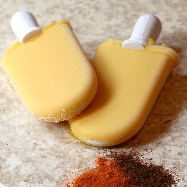 Spicy Mango Popsicles with Chili and Lime - Domestic Dreamboat