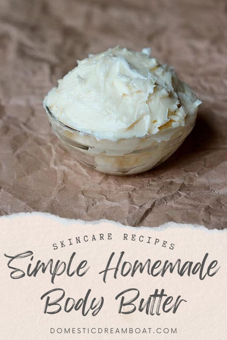 Simple Homemade Body Butter - Domestic Dreamboat
