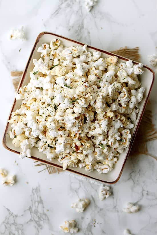 Miso Butter Popcorn (GF, vegetarian) - Domestic Dreamboat