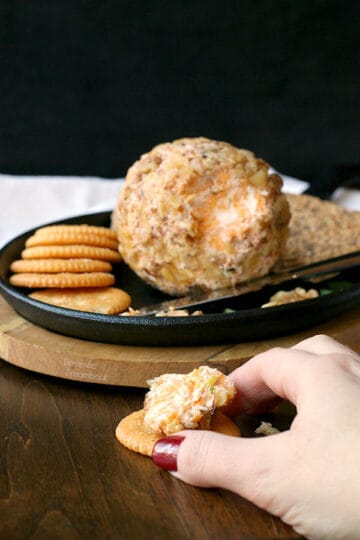 Easy Cheddar Walnut Cheese Ball - Domestic Dreamboat
