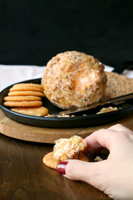 Easy Cheddar Walnut Cheese Ball - Domestic Dreamboat