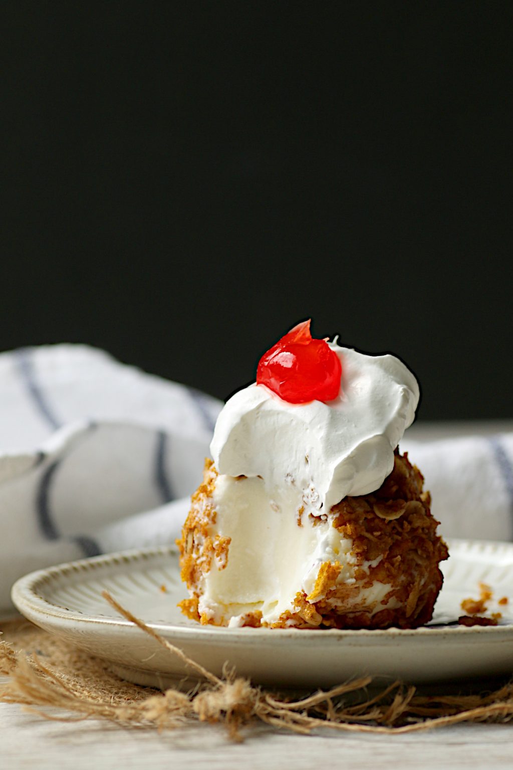 No Fry Deep Fried Ice Cream - Domestic Dreamboat