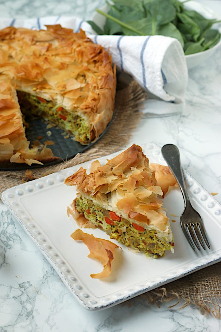 Spiced Meat Pie with Phyllo Crust - Domestic Dreamboat