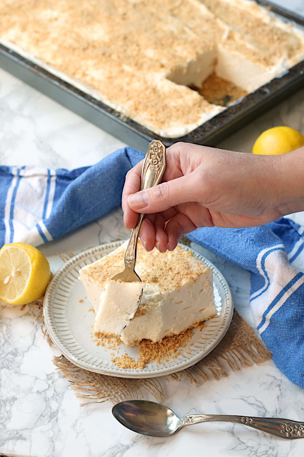 Lemon Cloud Squares - Domestic Dreamboat