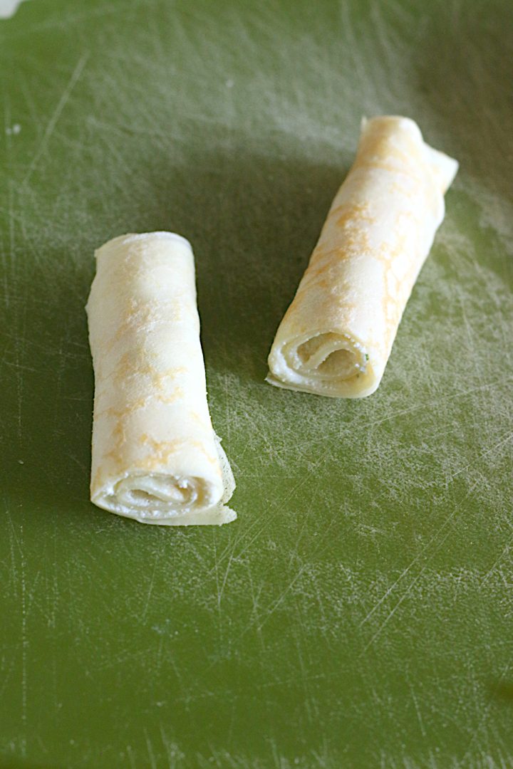 Nalysnyky (Ukrainian Crepes with Cheese and Dill) - Domestic Dreamboat
