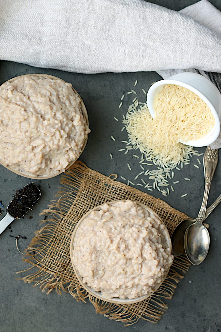 London Fog Rice Pudding - Domestic Dreamboat