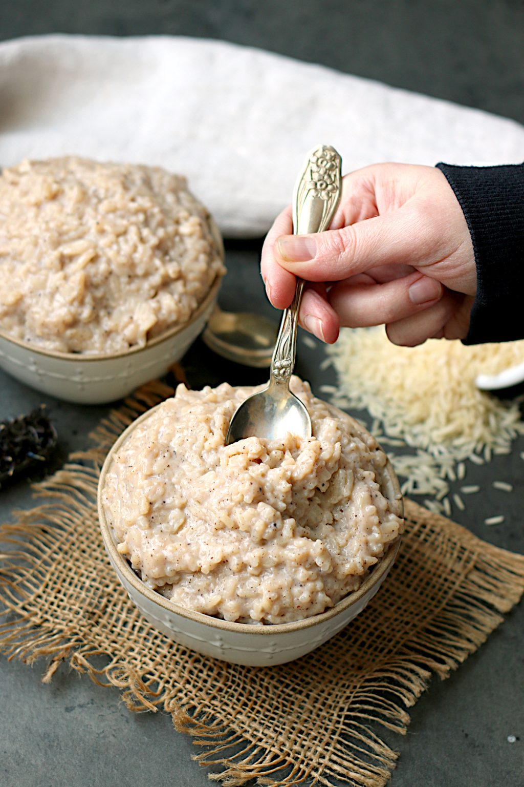 London Fog Rice Pudding - Domestic Dreamboat