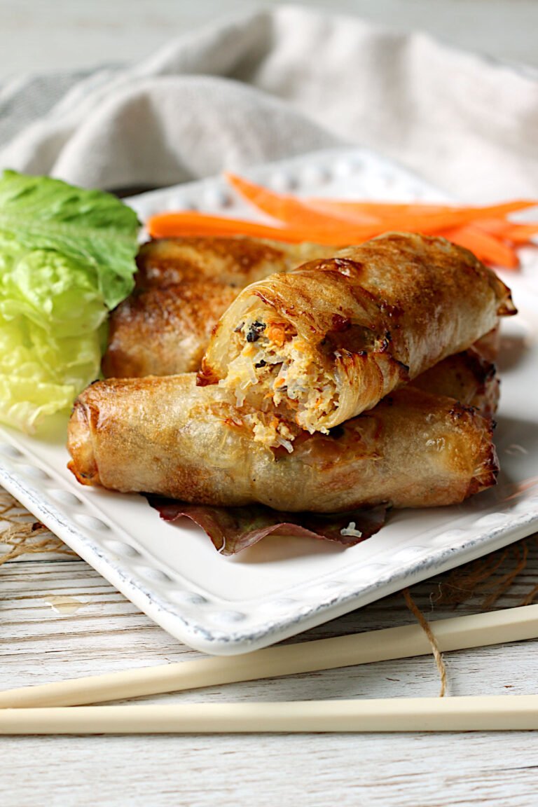 Air Fryer Vietnamese Spring Rolls (Cha Gio) with Easy Nuoc Cham (Fish ...