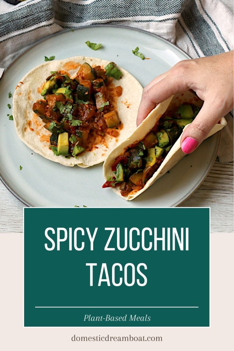 Spicy Zucchini Tacos - Domestic Dreamboat