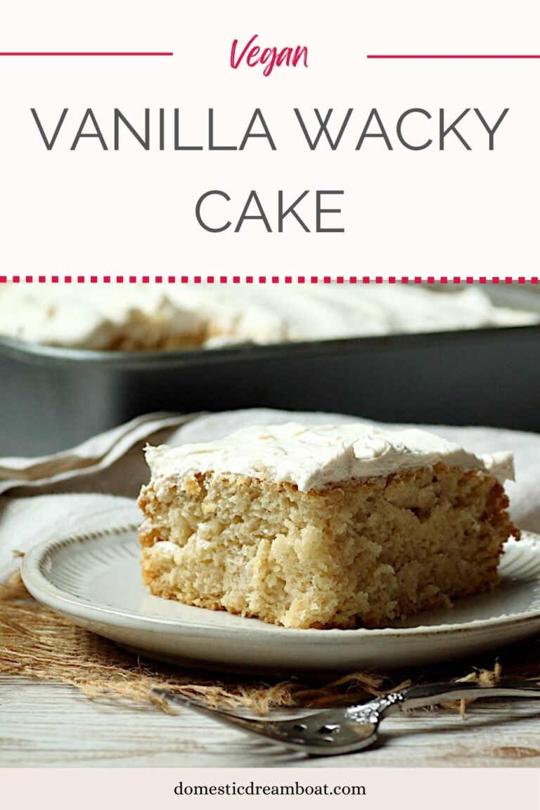 Vanilla Wacky Cake - Domestic Dreamboat