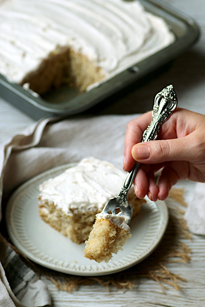 Vanilla Wacky Cake - Domestic Dreamboat