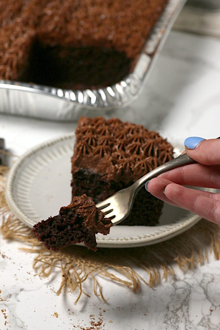 Almost Deep and Delicious Chocolate Cake - Domestic Dreamboat