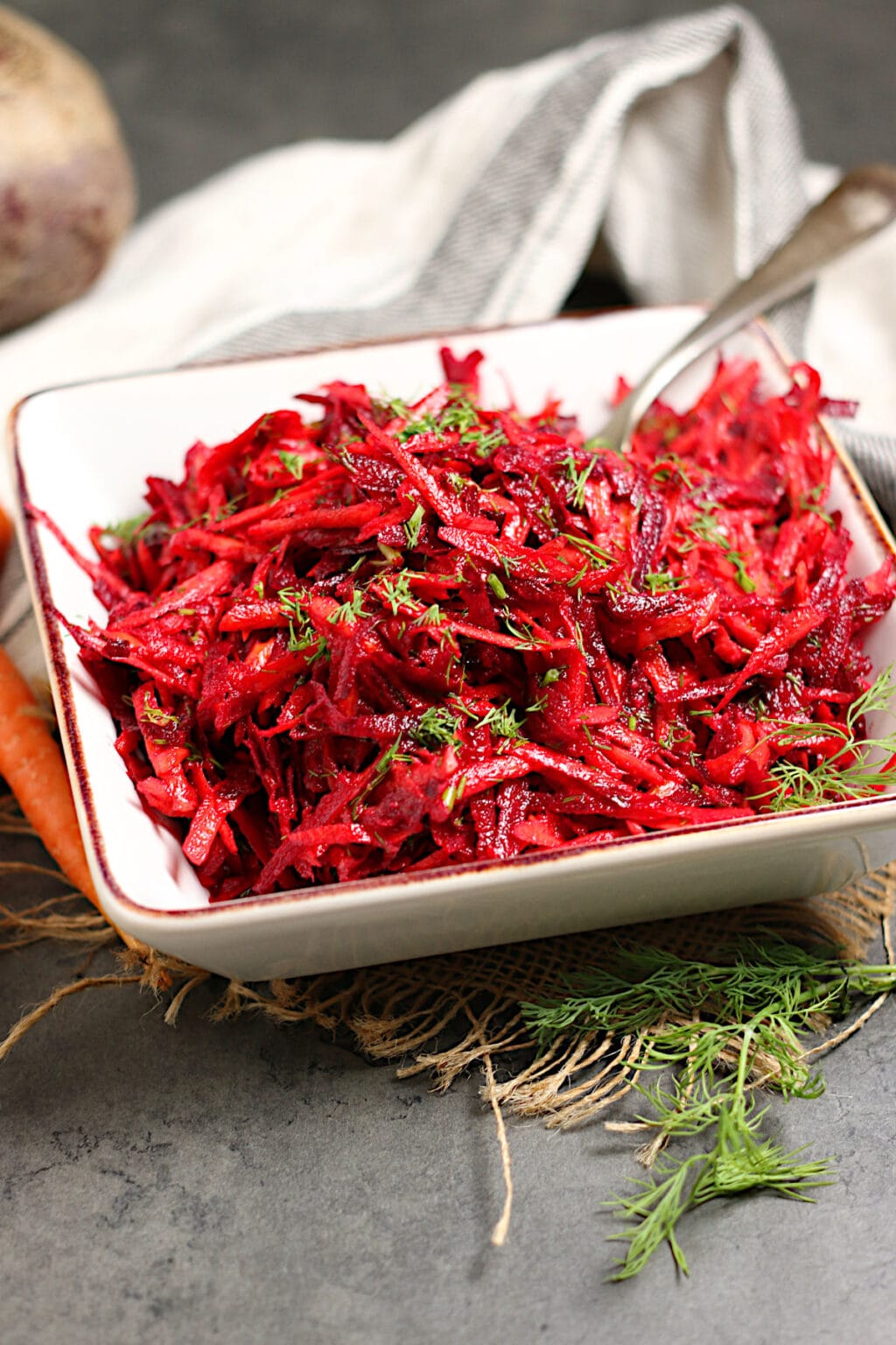 Shredded Beet and Carrot Salad - Domestic Dreamboat
