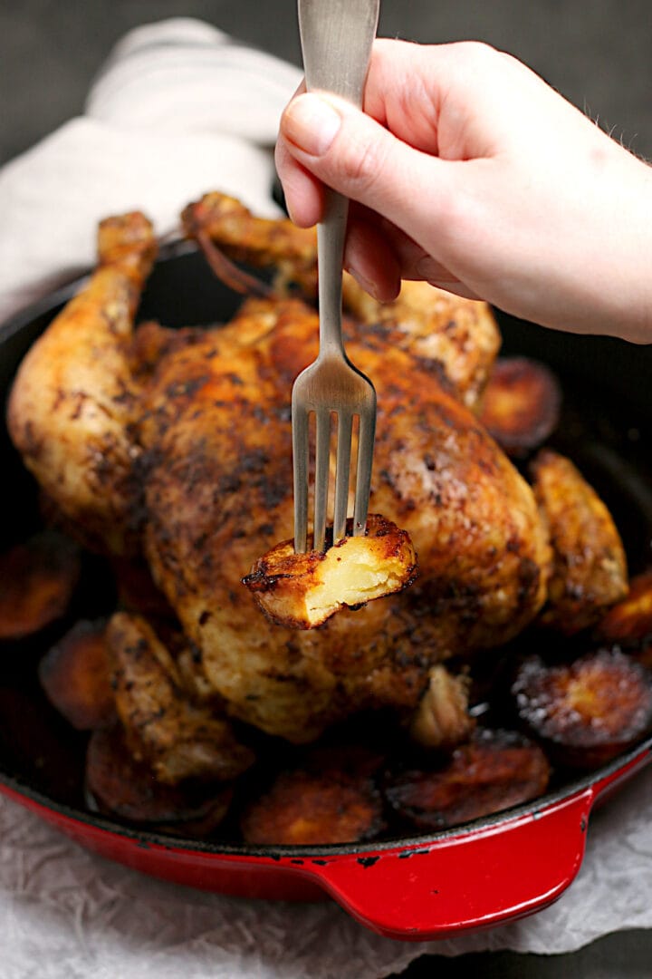 Roasted Chicken and Potatoes with Smoked Paprika - Domestic Dreamboat
