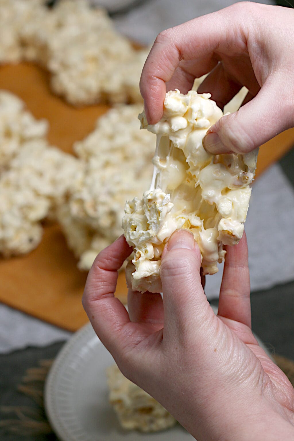 Gooey Marshmallow Popcorn Squares - Domestic Dreamboat