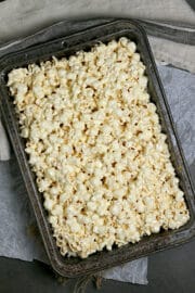 Gooey Marshmallow Popcorn Squares - Domestic Dreamboat