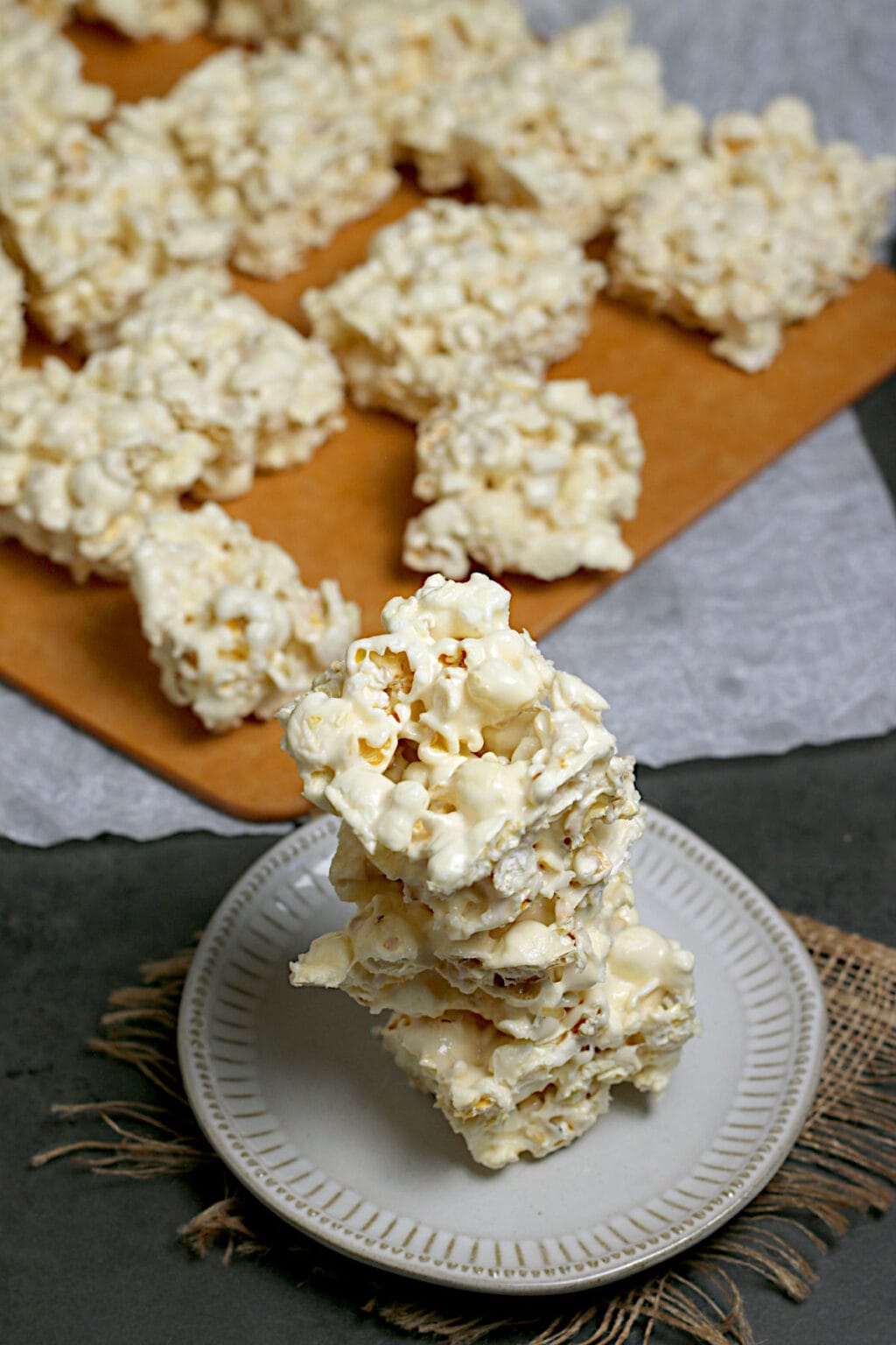 Gooey Marshmallow Popcorn Squares - Domestic Dreamboat