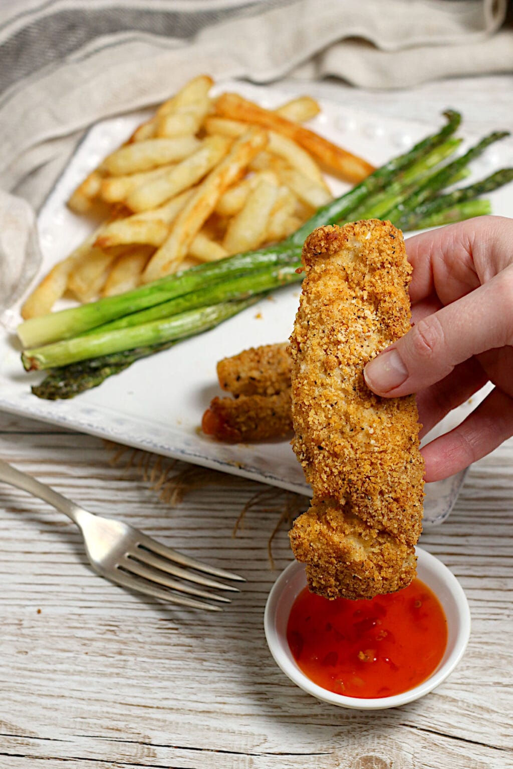 Crunchy Oven-Baked Chicken Fingers - Domestic Dreamboat