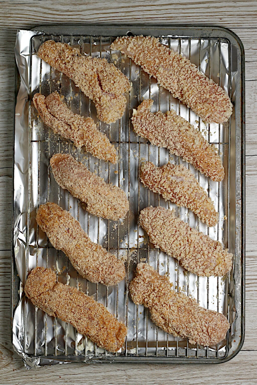 Crunchy Oven-Baked Chicken Fingers - Domestic Dreamboat