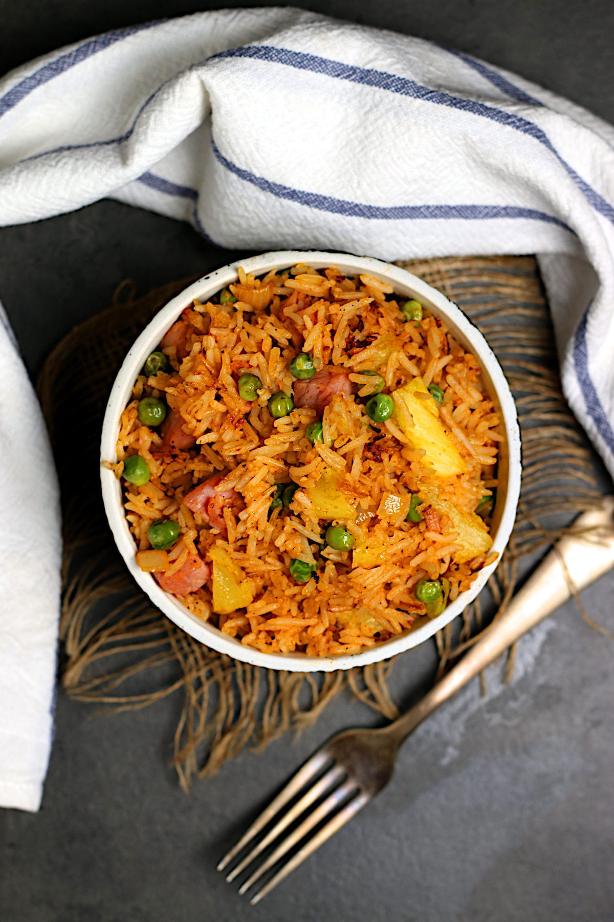 Ham and Pineapple Fried Rice - Domestic Dreamboat
